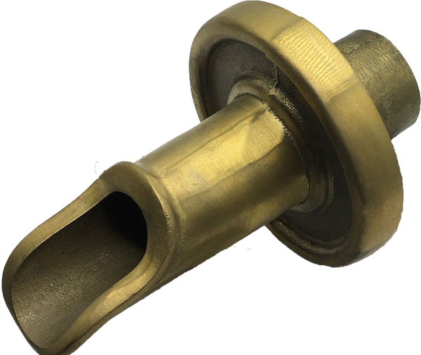 Aluminum or Brass Water Scupper - Parisian Design, 6” Round Spout, 1-½ ...