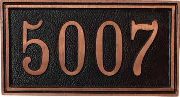 Aluminum or Brass 7" Custom House Plaque – The Metal Casting Store