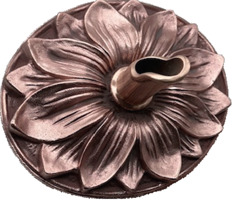 Aluminum or Brass Water Scupper - 13-½” Floral Oval with 6-1/2" – The ...