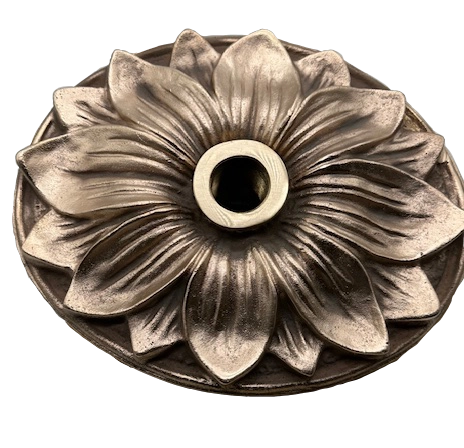 Aluminum & Brass Water Scupper - 13-½” Floral Oval with 2-1/2” – The ...